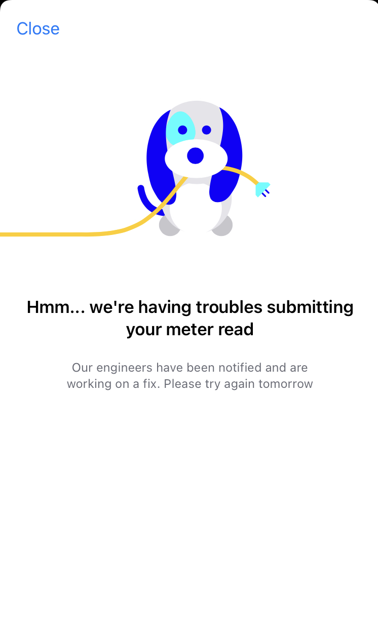 AGL App - cannot submit meter read - Neighbourhood | AGL