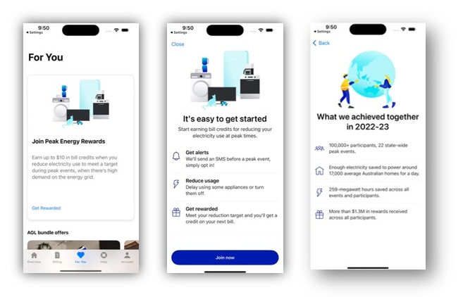 What's New for the AGL app v8.11 - Peak Energy Rew... - Neighbourhood | AGL